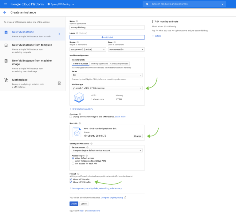 How To Install Wordpress On Google Cloud Compute Spinupwp
