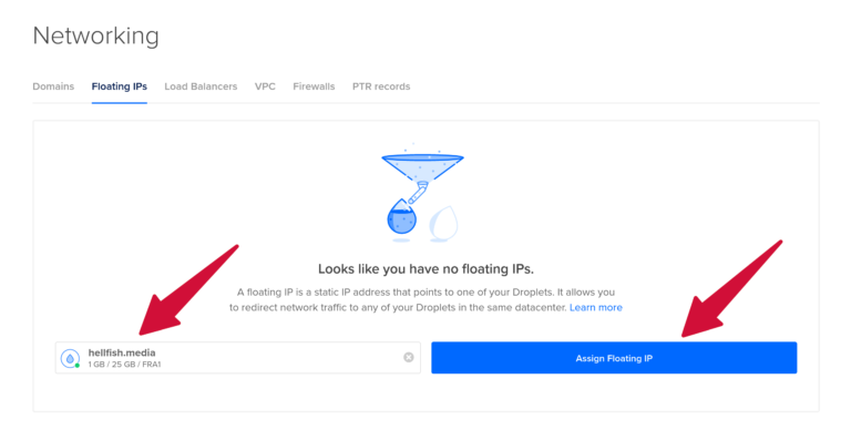 DigitalOcean Floating IPs - SpinupWP