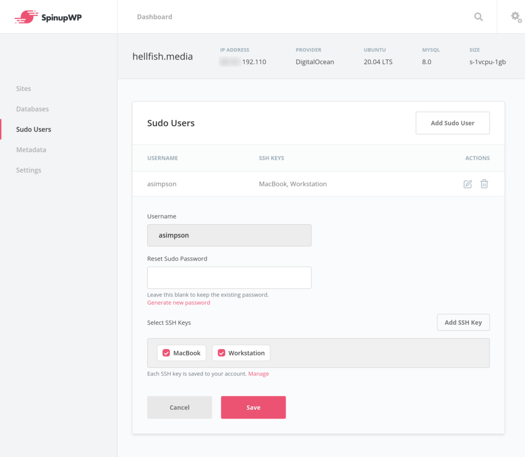 Using SSH Keys - SpinupWP