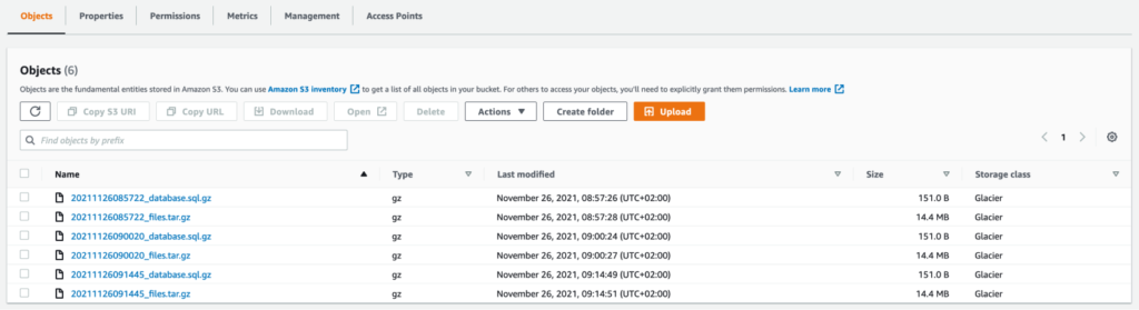Simple Linux Backup Script With Upload to Amazon S3