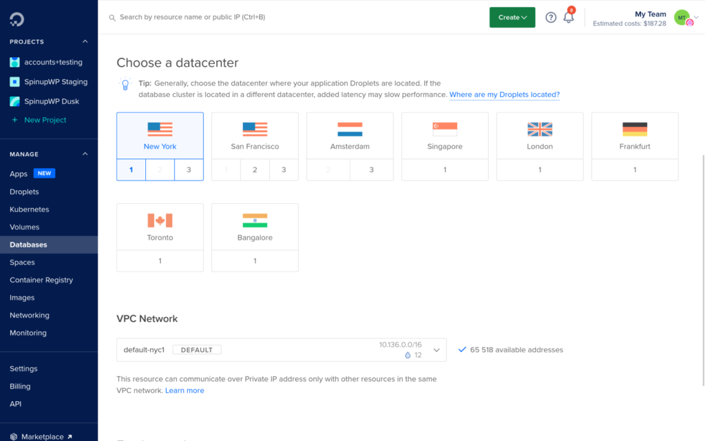 Setting Up a DigitalOcean Managed MySQL Database and Adding It to SpinupWP - SpinupWP