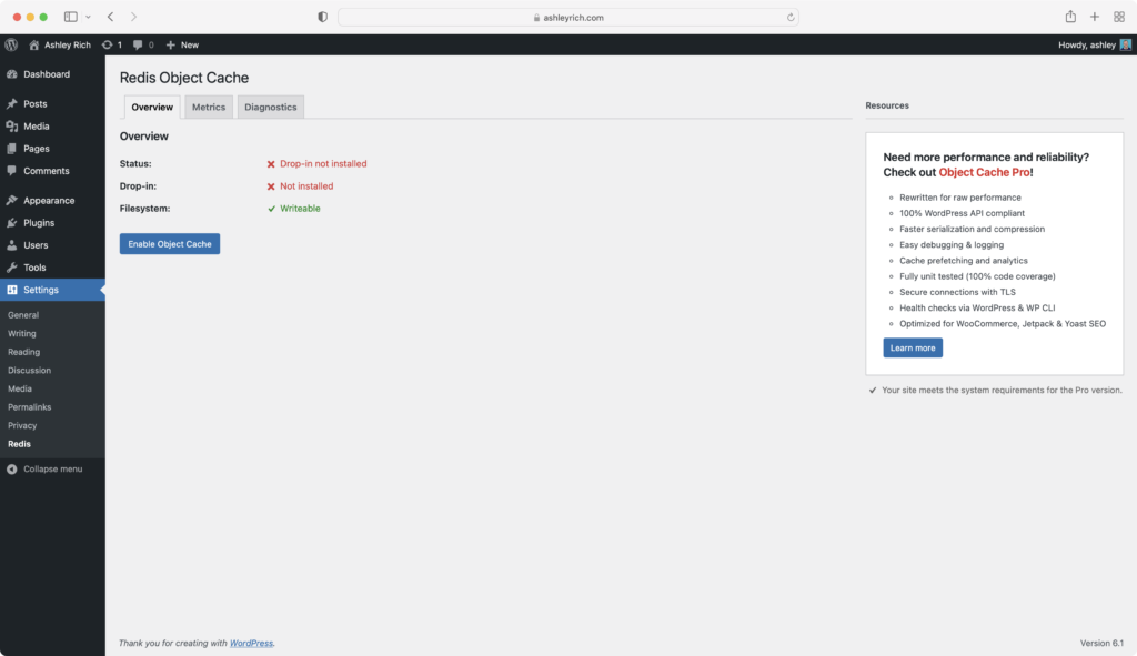 Configure Redis Object Cache & Nginx FastCGI Page Cache for WordPress on Ubuntu 22.04