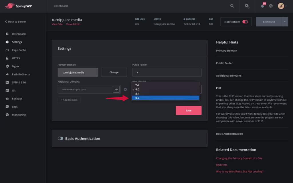 How to manually remove a PHP version from a server - SpinupWP