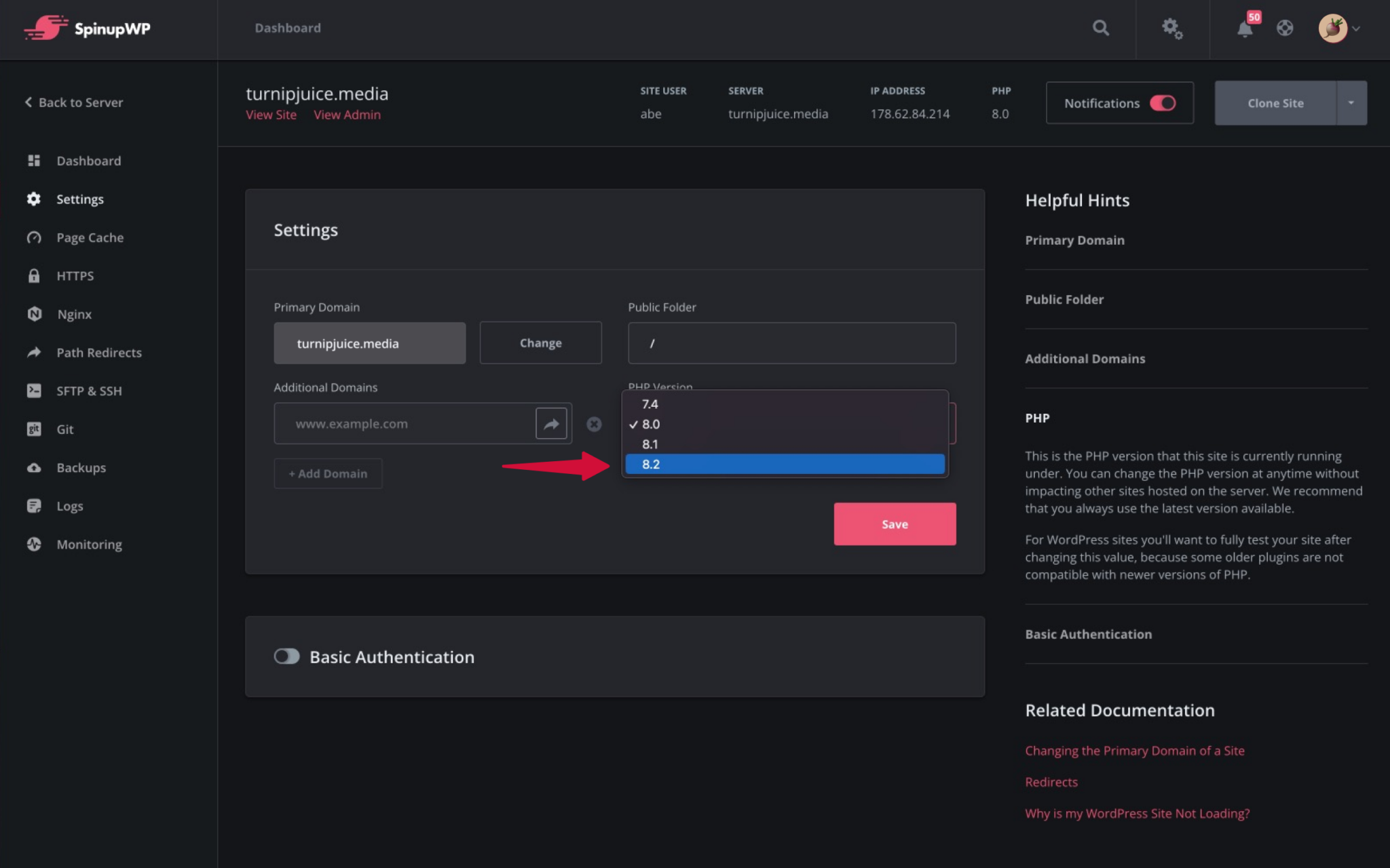 How to manually remove a PHP version from a server - SpinupWP