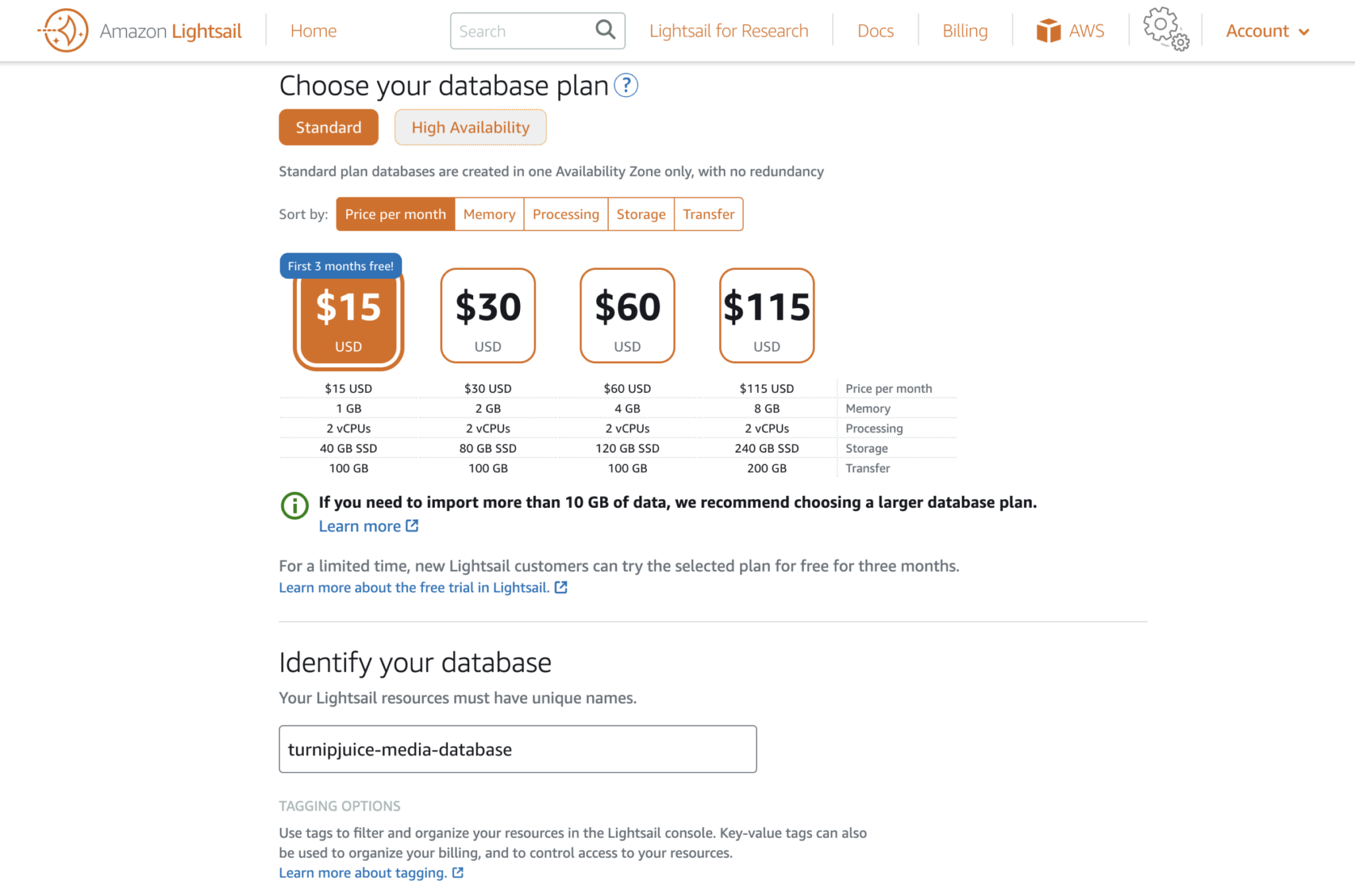 Setting Up an Amazon Lightsail Managed MySQL Database and Adding It to SpinupWP - SpinupWP