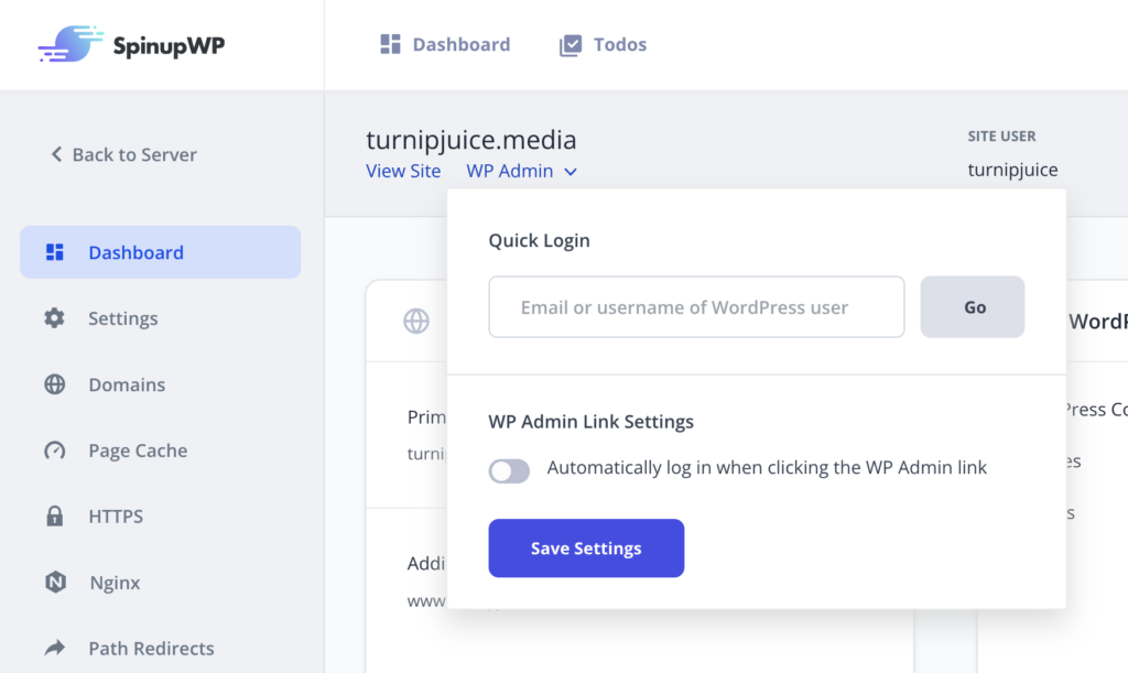WordPress Magic Login - SpinupWP