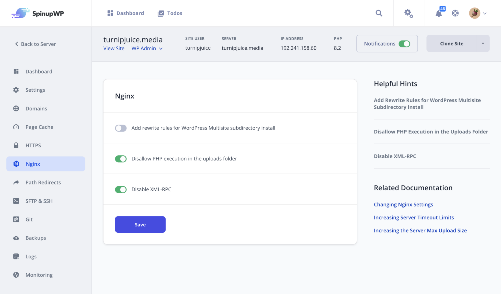 Getting Started - SpinupWP